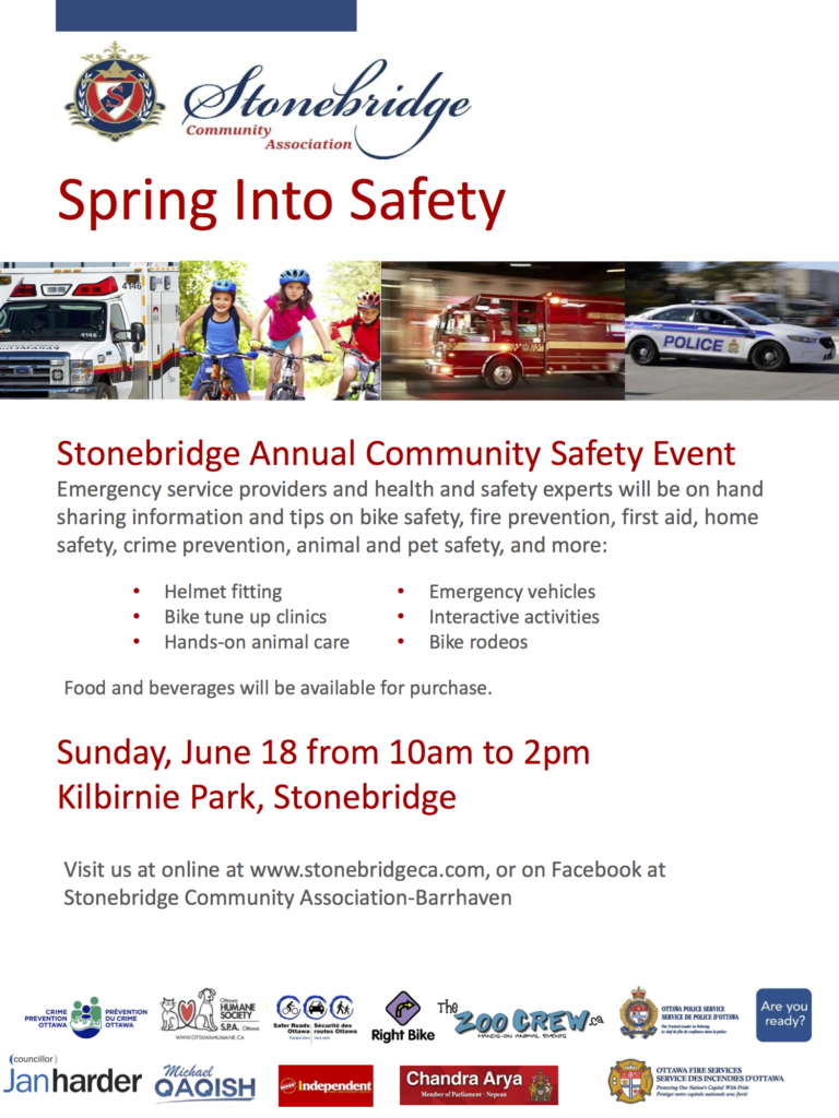2nd Annual Spring into Safety Event Coming this June 2017 – Stonebridge ...